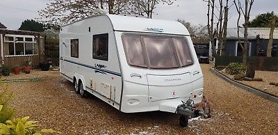 Coachman Laser Caravan 590/4 2006 Twin Motor Mover End Bathroom ...