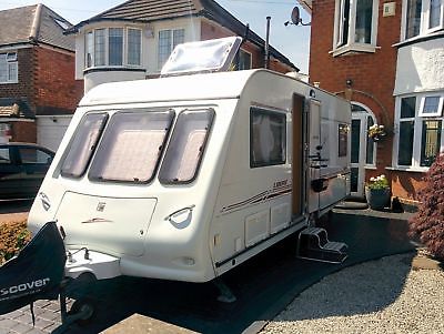 2003 Compass Omega 534 4 + Berth Fixed Bed Single Axle Caravan ...