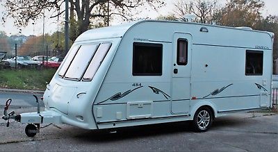 2006 Compass Omega 484, 4 Berth Caravan (fixed Double Bed) With ...