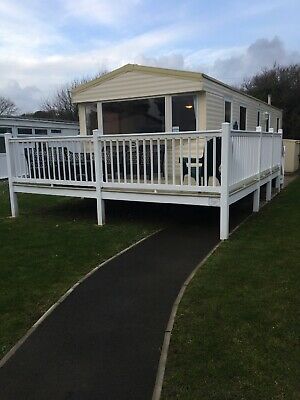 Static Caravan Sited Carmarthen Bay Abi Sunrise 2009 8 Berth Decking ...