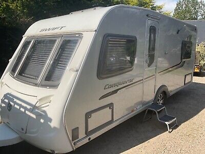 Swift Conqueror Silver 540 4 Berth Touring Caravan With Fixed Bed ...