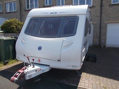 Ace Award Firestar 2009 4 Berth Fixed Bed Caravan With Mover ...